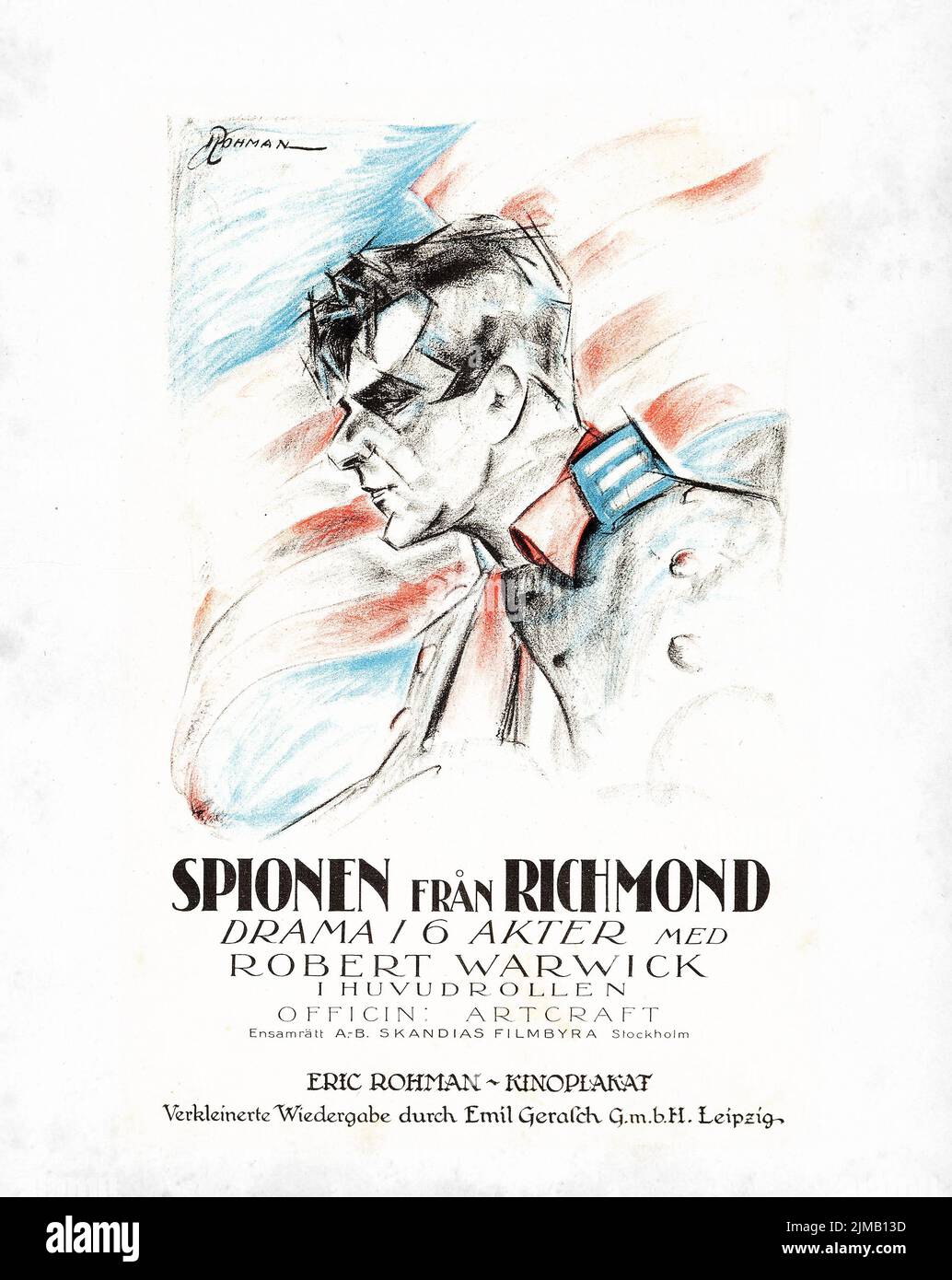 Spionen från Richmond - Secret Service (Paramount, 1919). Swedish Film ...