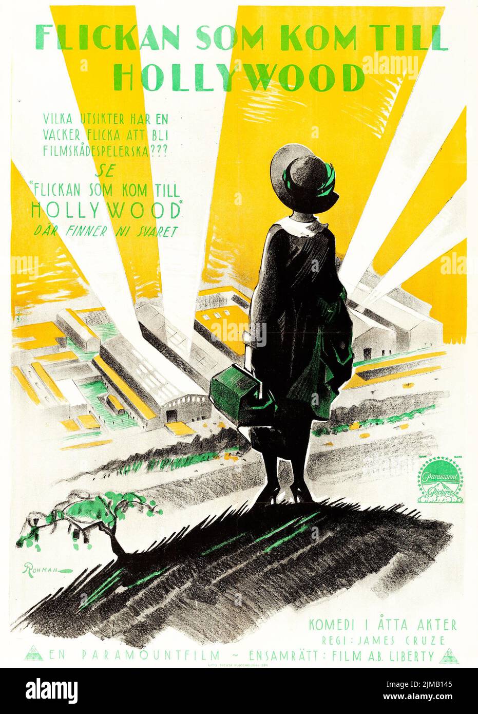 Flickan som kom till Hollywood - Hollywood (Paramount, 1924). Swedish ...