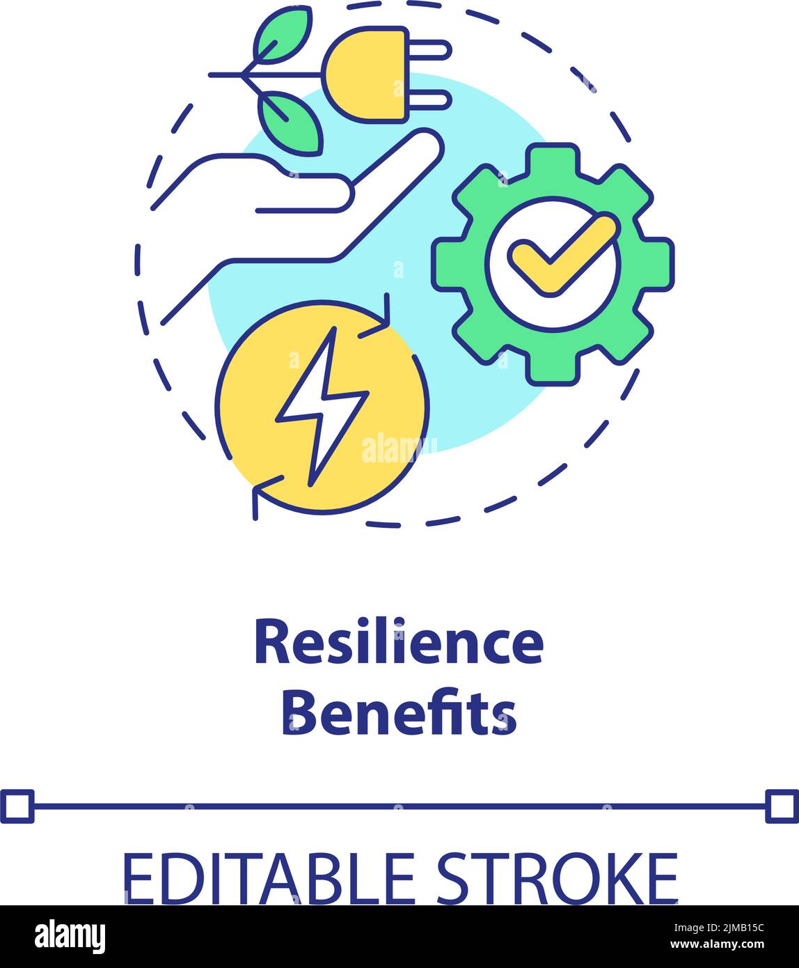 Resilience benefits concept icon Stock Vector Image & Art - Alamy