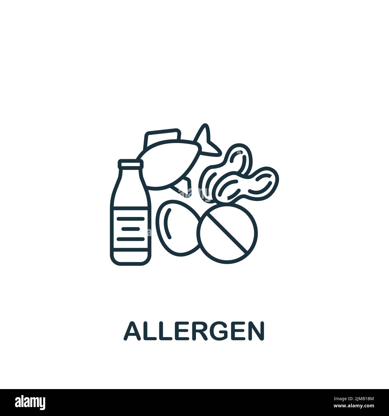 Allergen icon. Monochrome simple Allergy icon for templates, web design ...