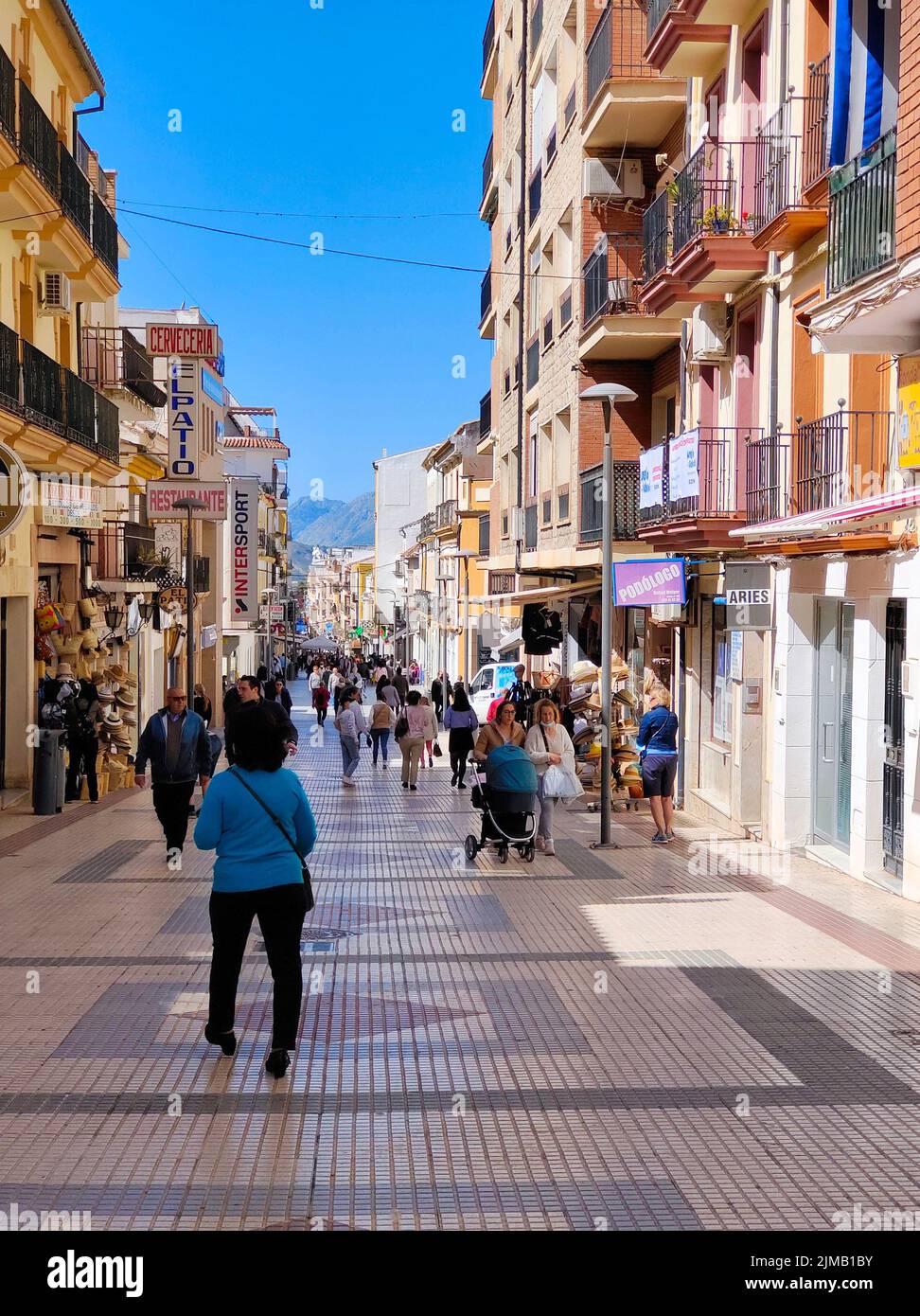 Shopping street in ronda spain hi-res stock photography and images - Alamy