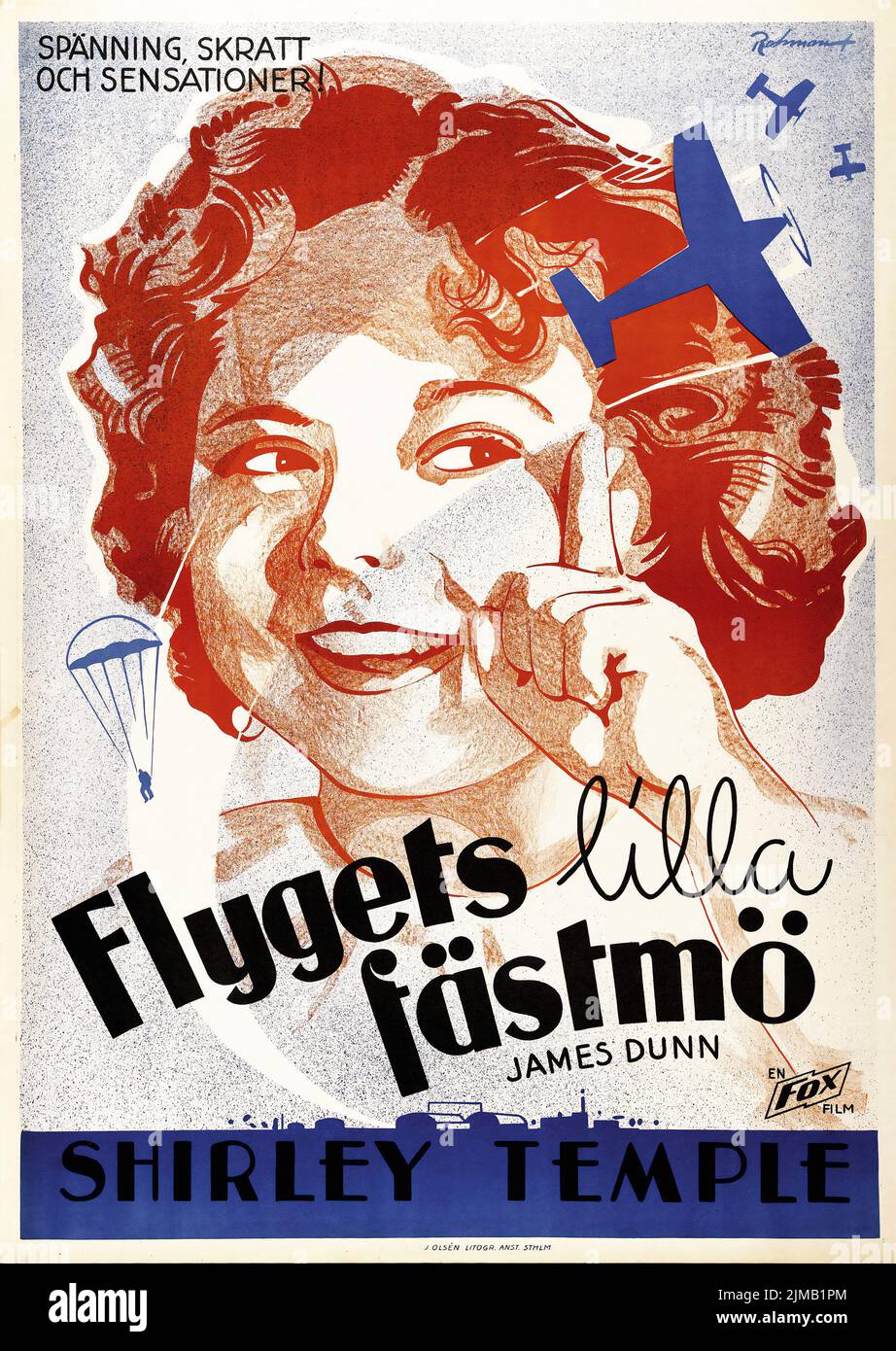 Flygets lilla fästmö - Bright Eyes (Fox, 1934). Swedish - Directed by ...