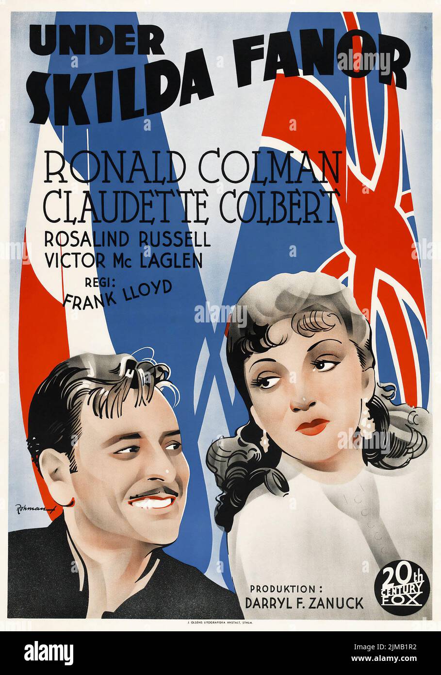 Under skilda fanor - Under Two Flags (20th Century Fox, 1936). Swedish ...