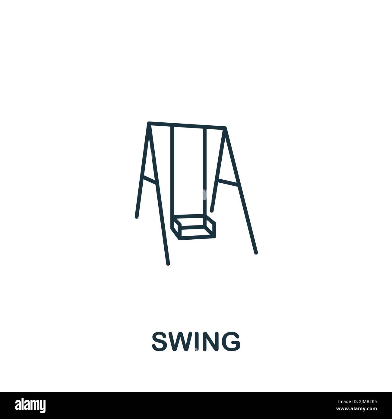 Swing icon. Monochrome simple Swing icon for templates, web design and ... Swing icon. Monochrome simple Swing icon for templates, web design and ...