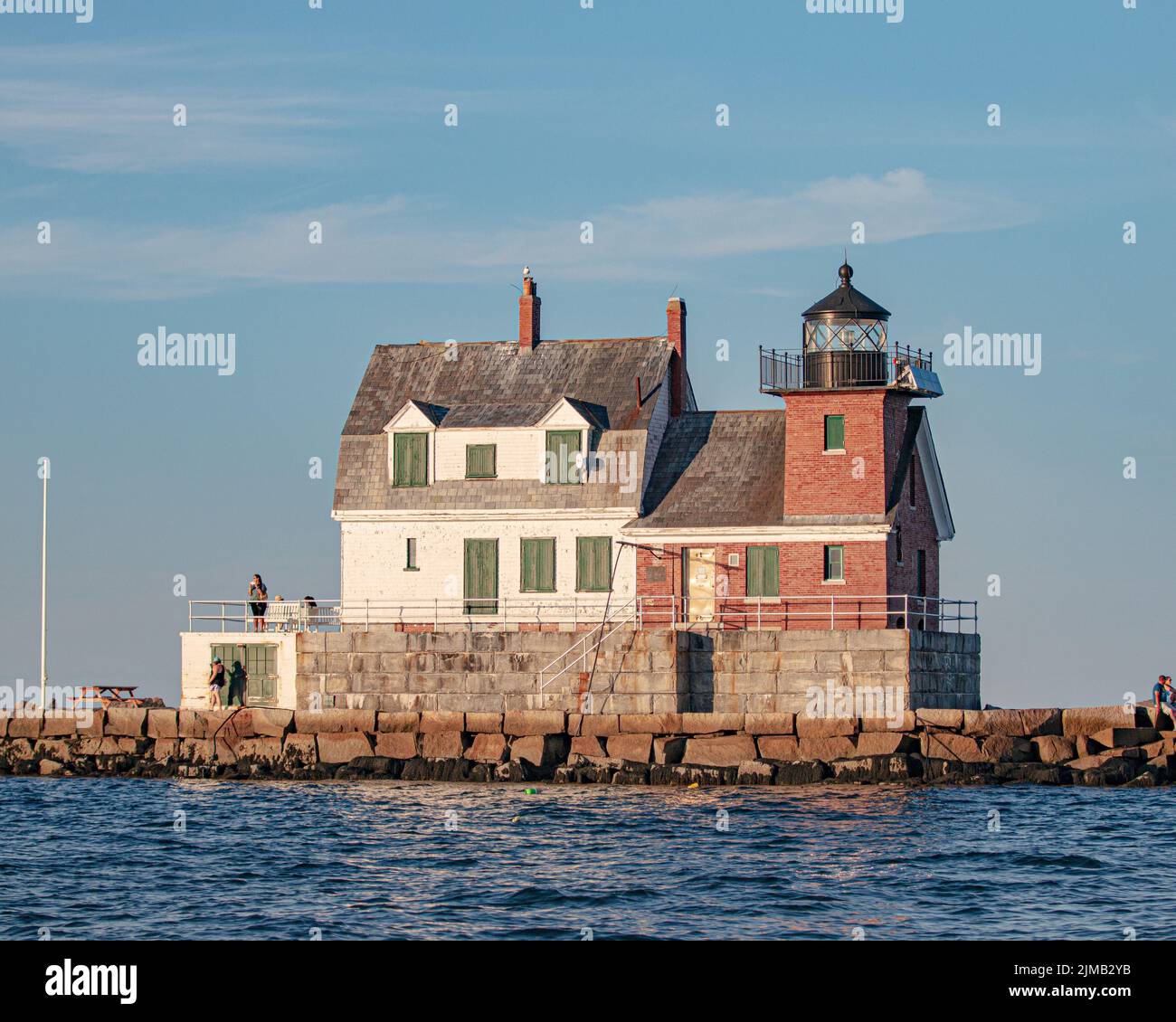 Rockland breakwater lighthouse hi-res stock photography and images - Alamy