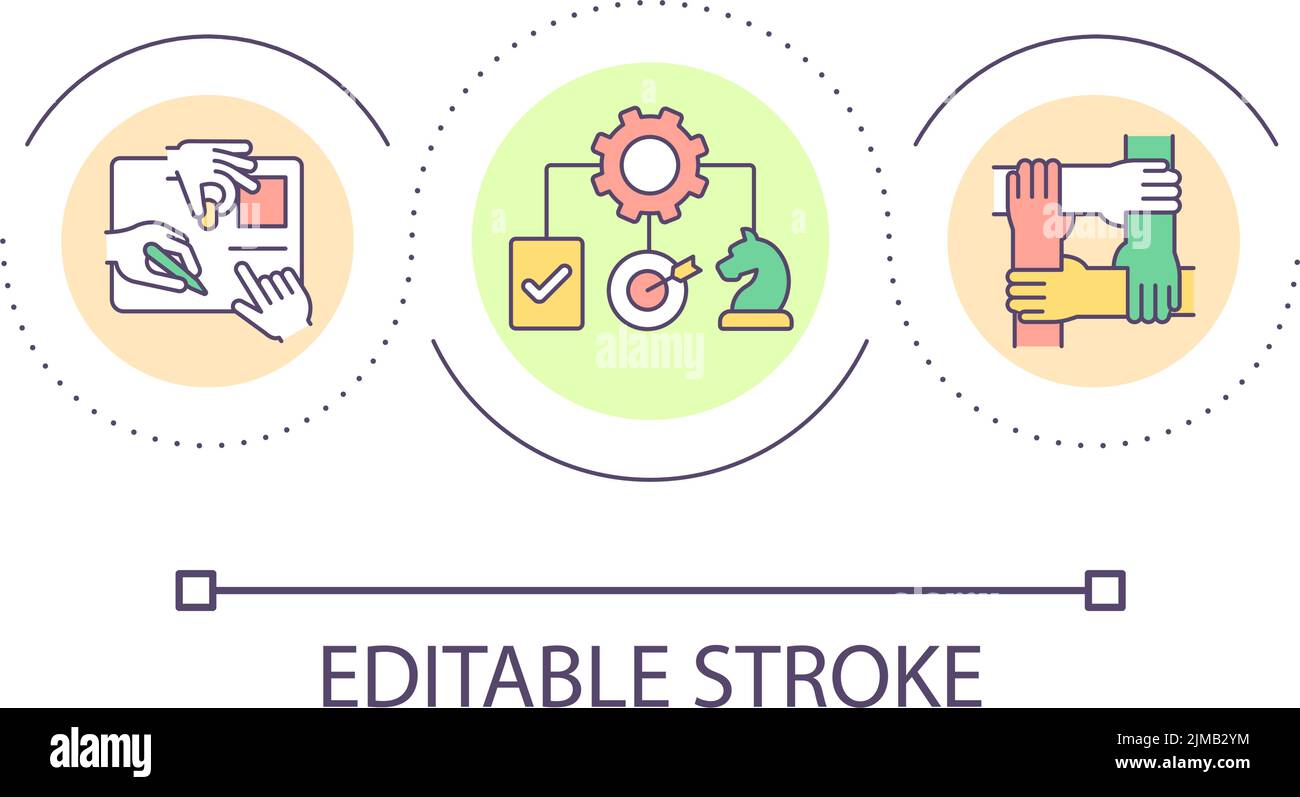Corporate strategy loop concept icon Stock Vector Image & Art - Alamy