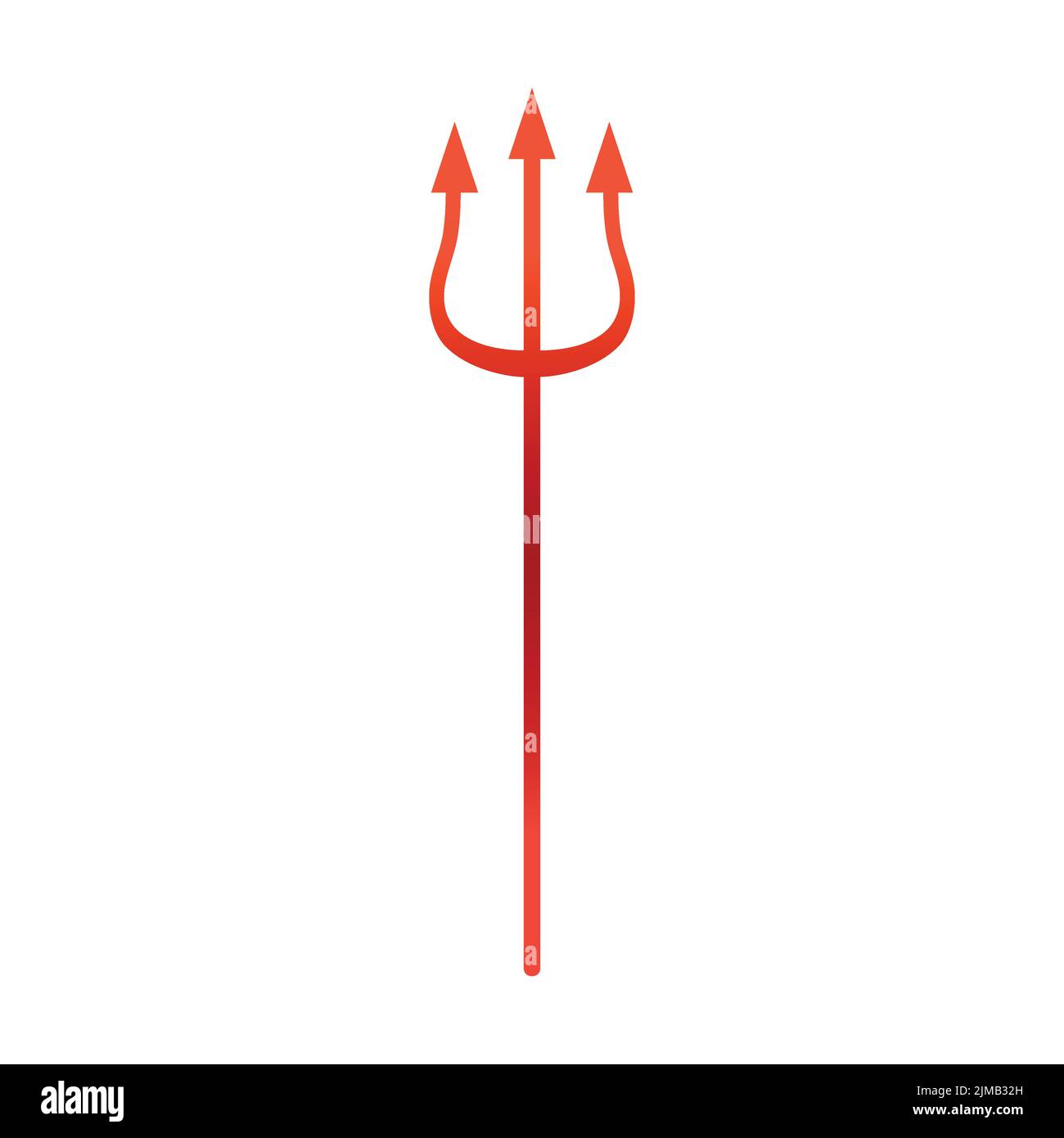 Trishula trident vector illustration. Trishula weapon of Lord Shiva. Isolated on white ...