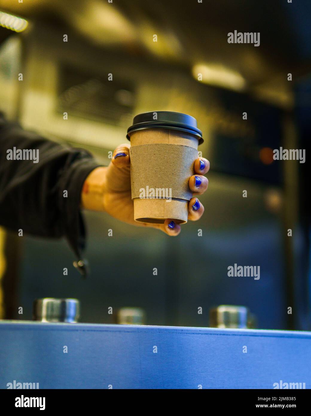 Giving coffee hi-res stock photography and images - Alamy