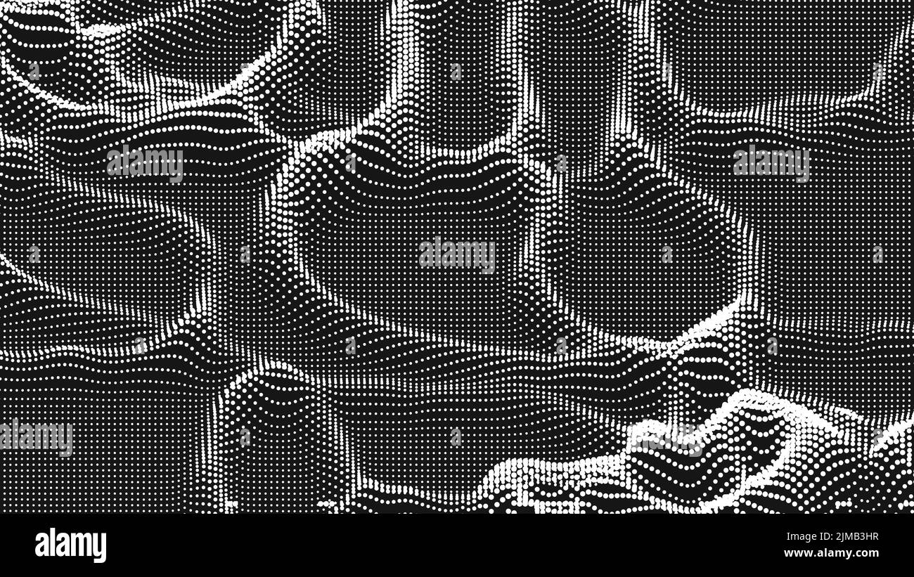 Point wave threads texture. Abstract dot background. Technological ...