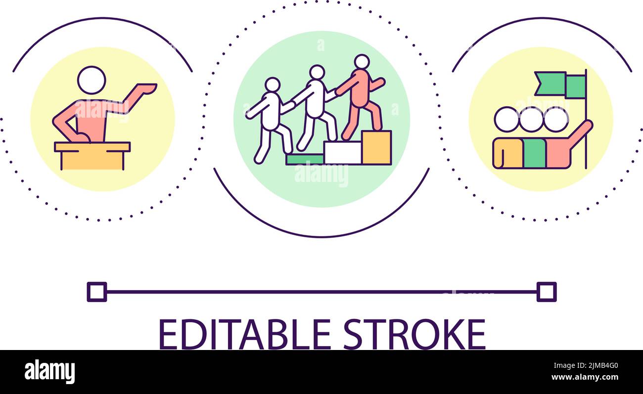 Leadership loop concept icon Stock Vector Image & Art - Alamy