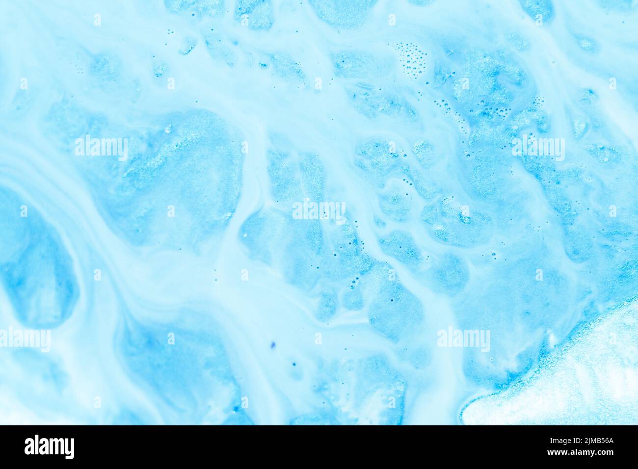 abstract white blue emulsion paint art background Stock Photo - Alamy
