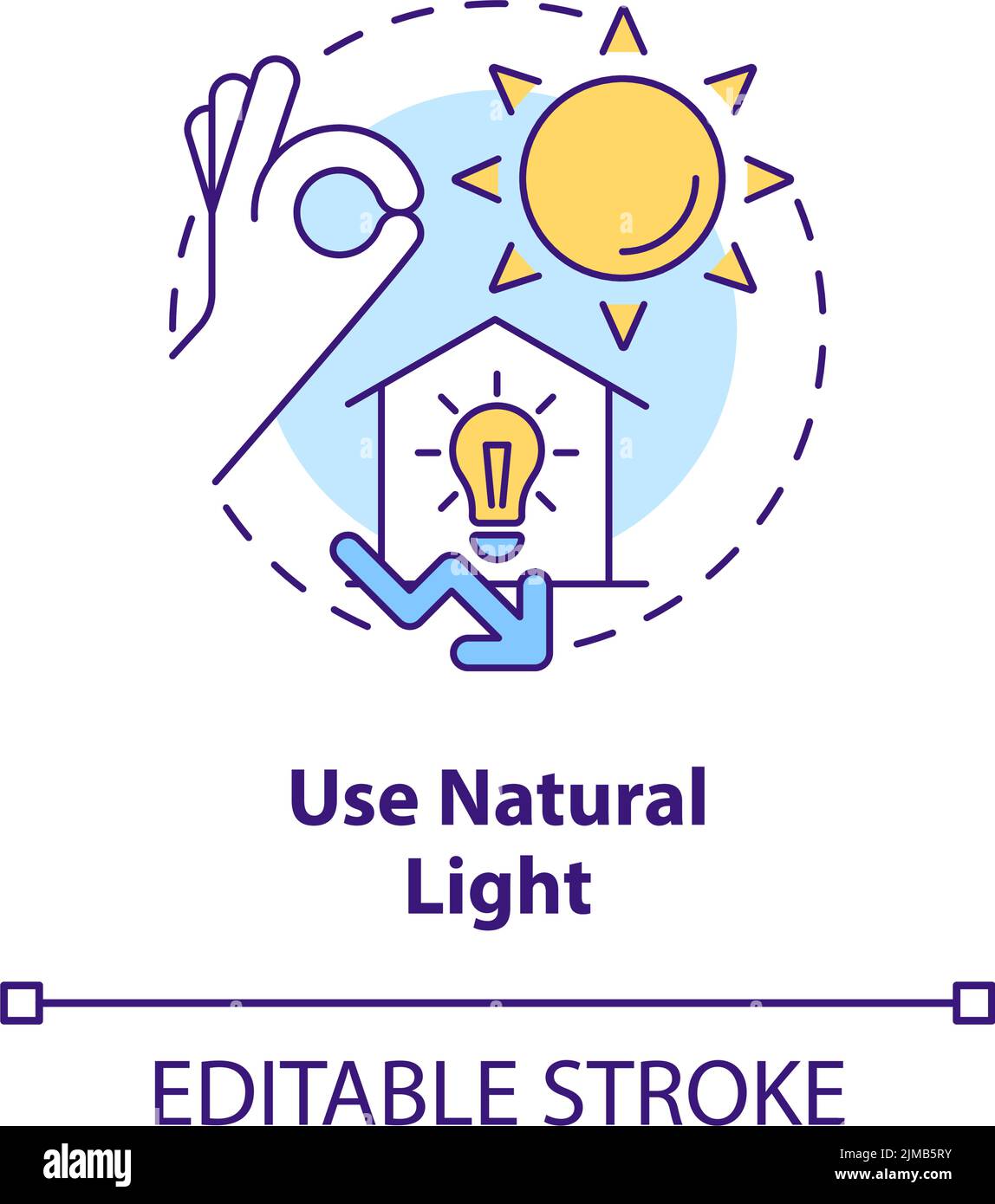 Use natural light concept icon Stock Vector Image & Art - Alamy
