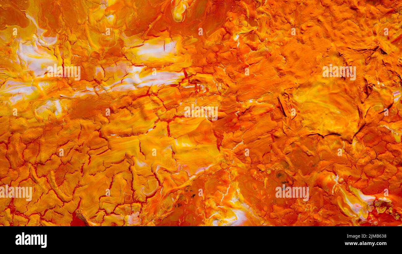 abstract orange dry desert paint art background Stock Photo - Alamy