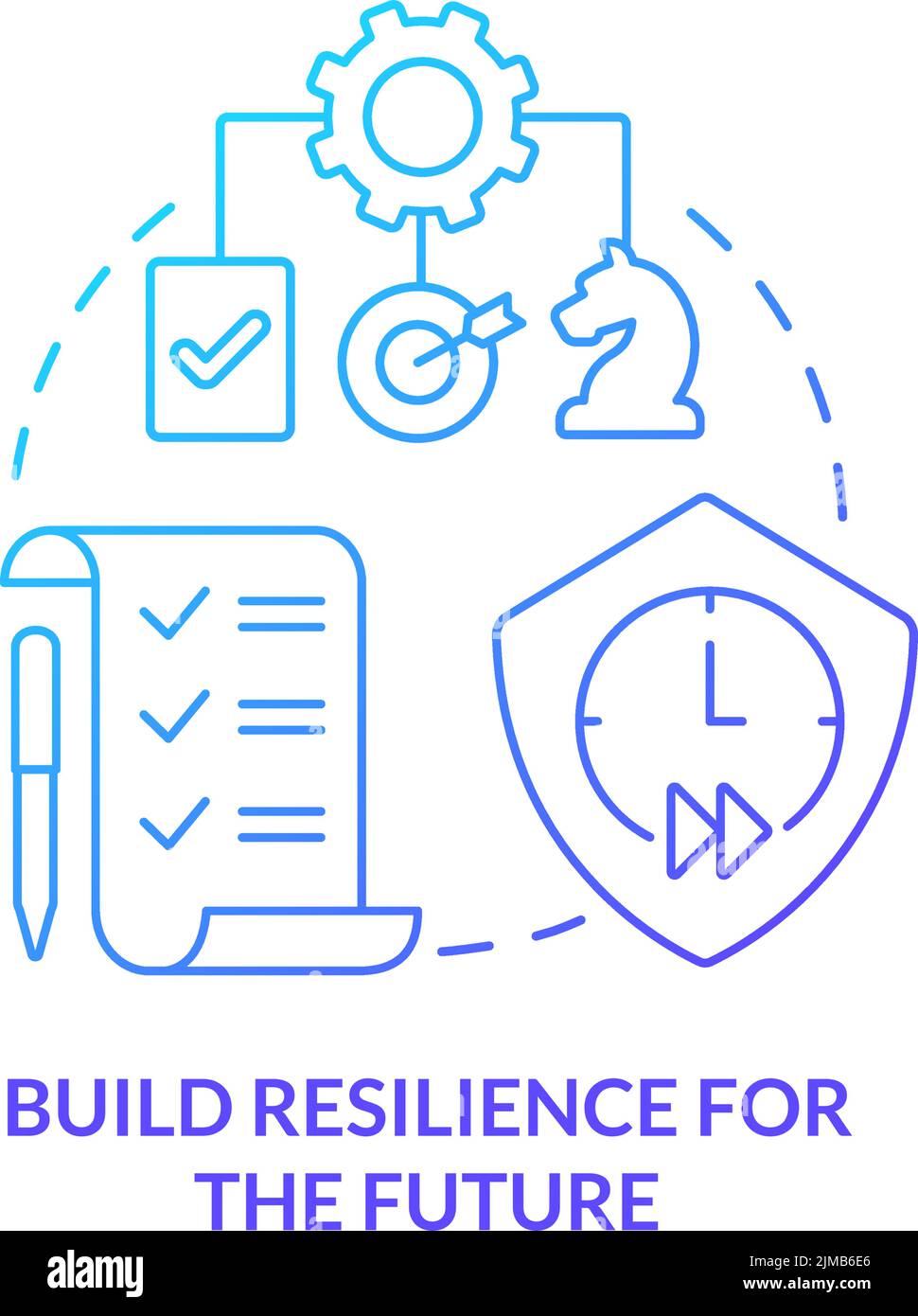 Build resilience for future blue gradient concept icon Stock Vector ... Build resilience for future blue gradient concept icon Stock Vector ...