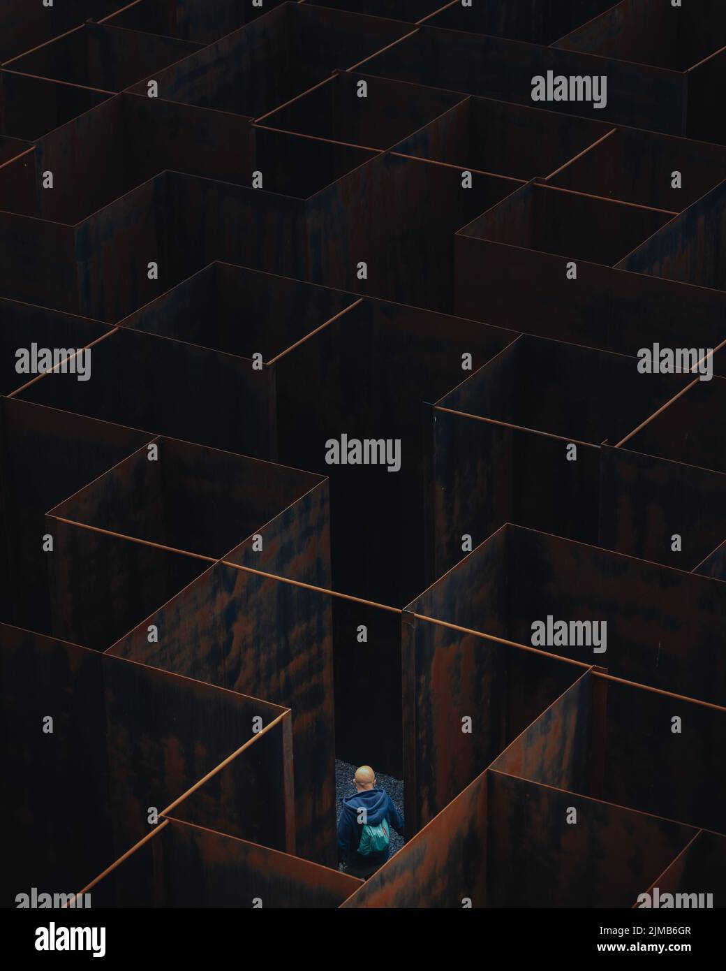Man passing through wall hi-res stock photography and images - Alamy