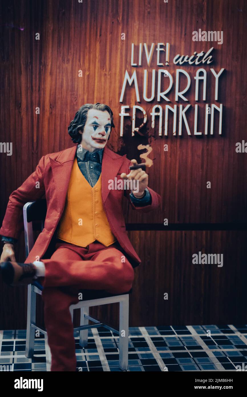 Joker at Murray show scene toy figure Stock Photo - Alamy