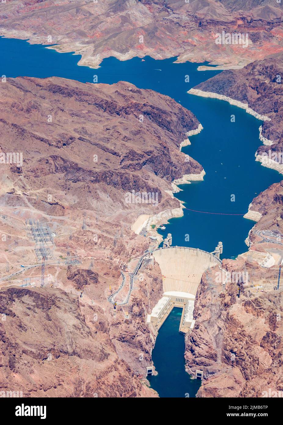 Hoover dam aerial view hi-res stock photography and images - Alamy