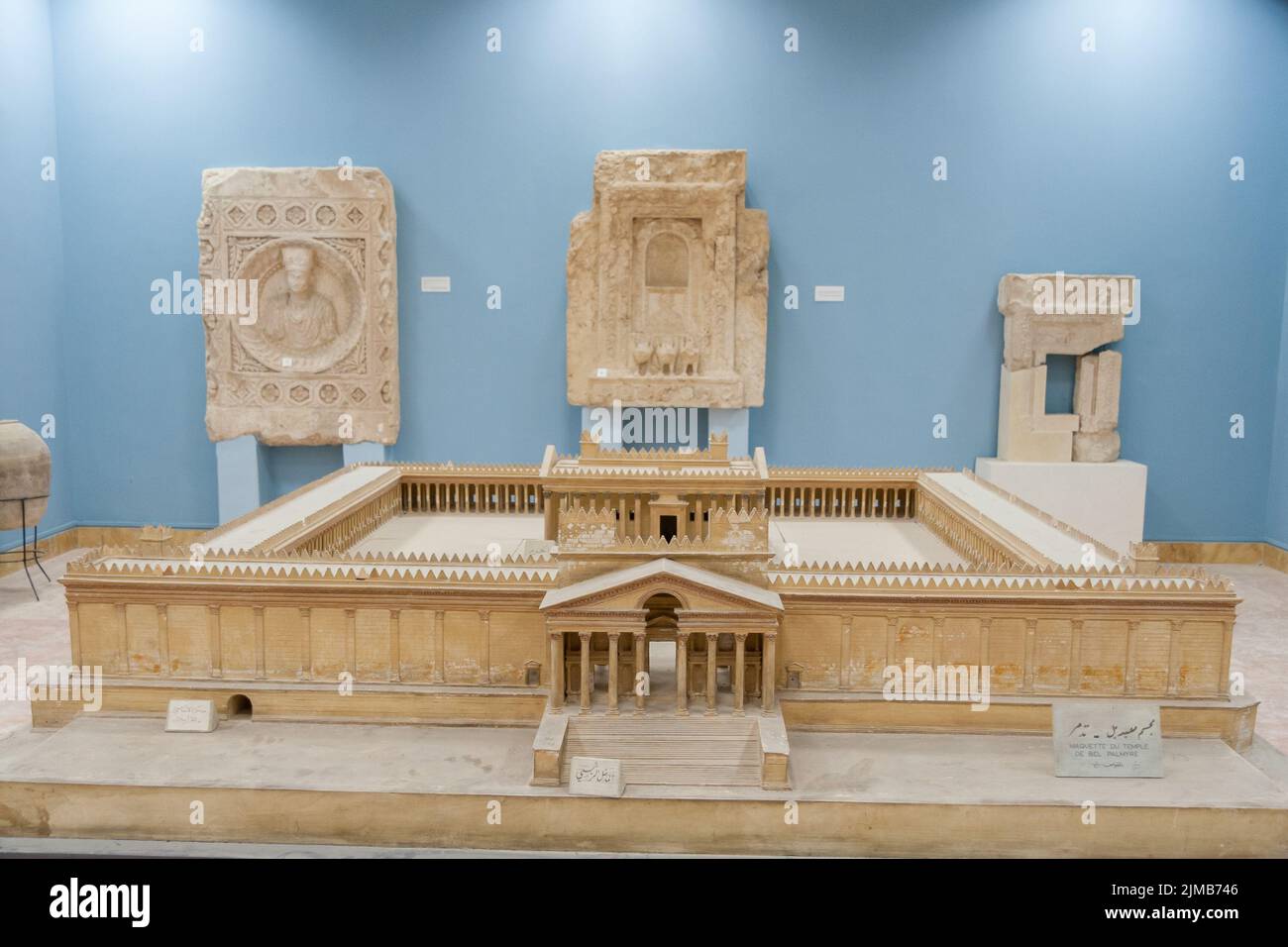 Small scale model (maquette) of the beautiful temple of Palmyra in ...