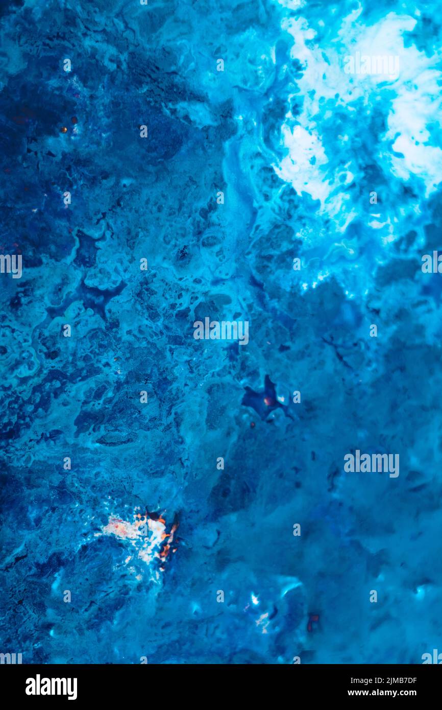 abstract blue underwater view paint background Stock Photo - Alamy