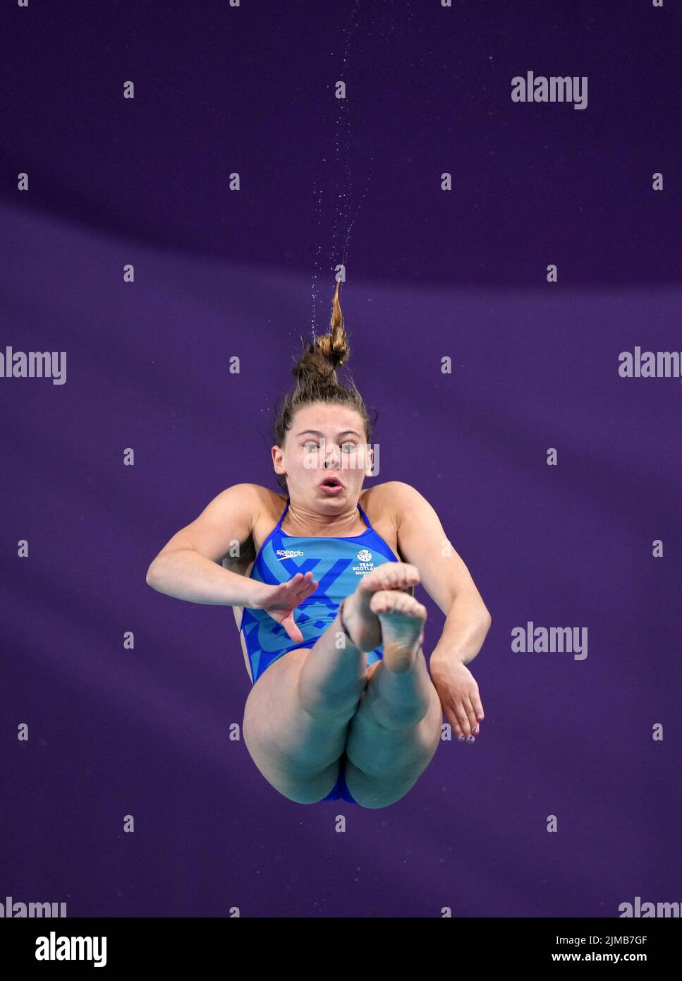 Scotland's Clara Kerr during the Women's 1m Springboard Final at ...
