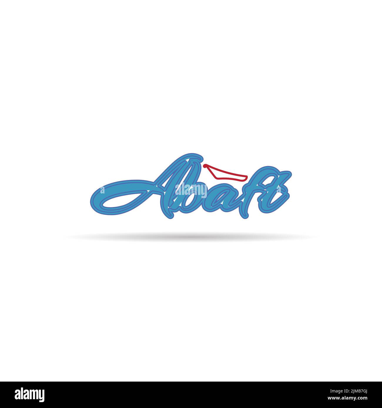 Abaft title calligraphy for your t-shirt design Stock Vector Image ...