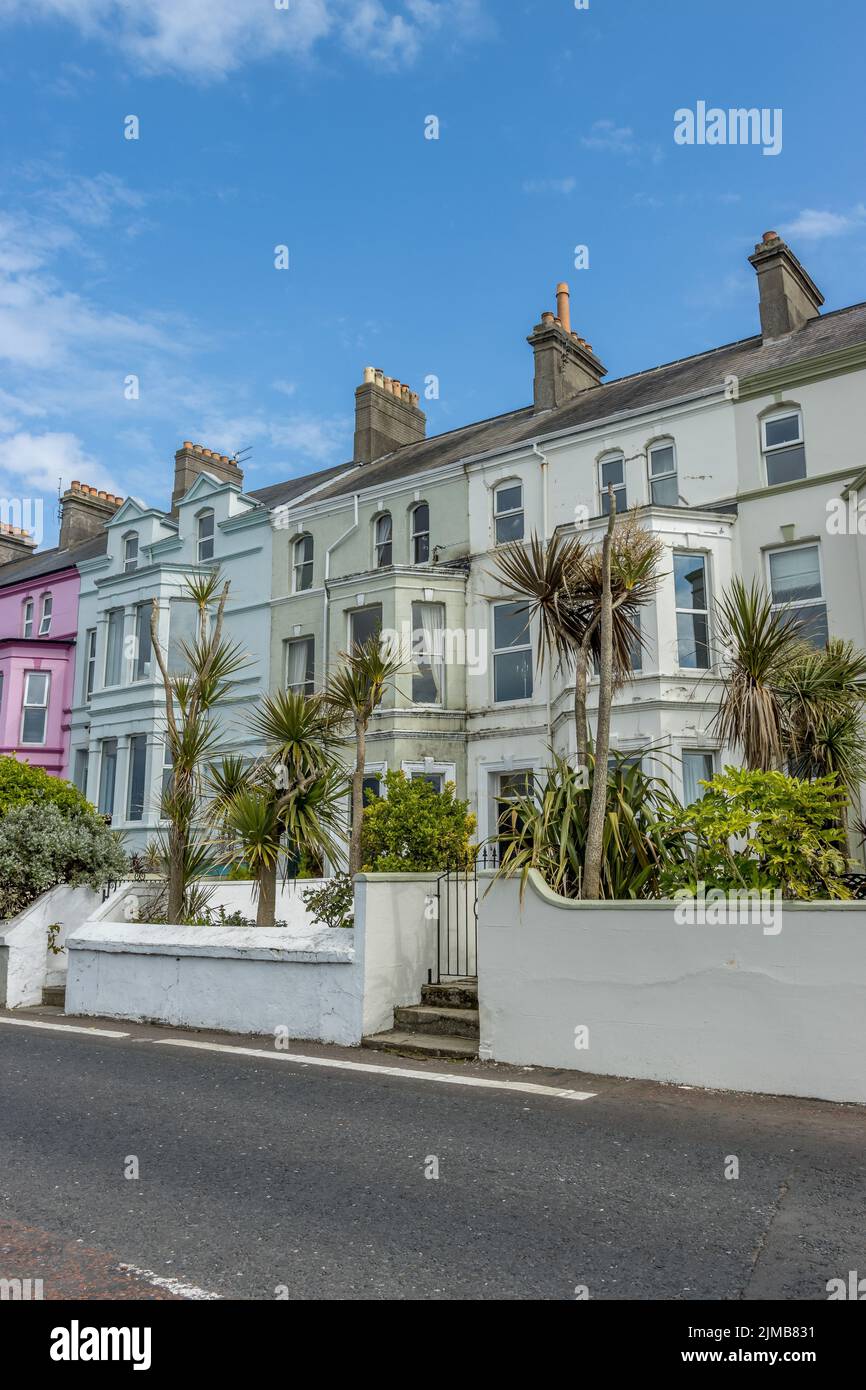 A low-angle view of modern buildings in Bangor, UK Stock Photo - Alamy