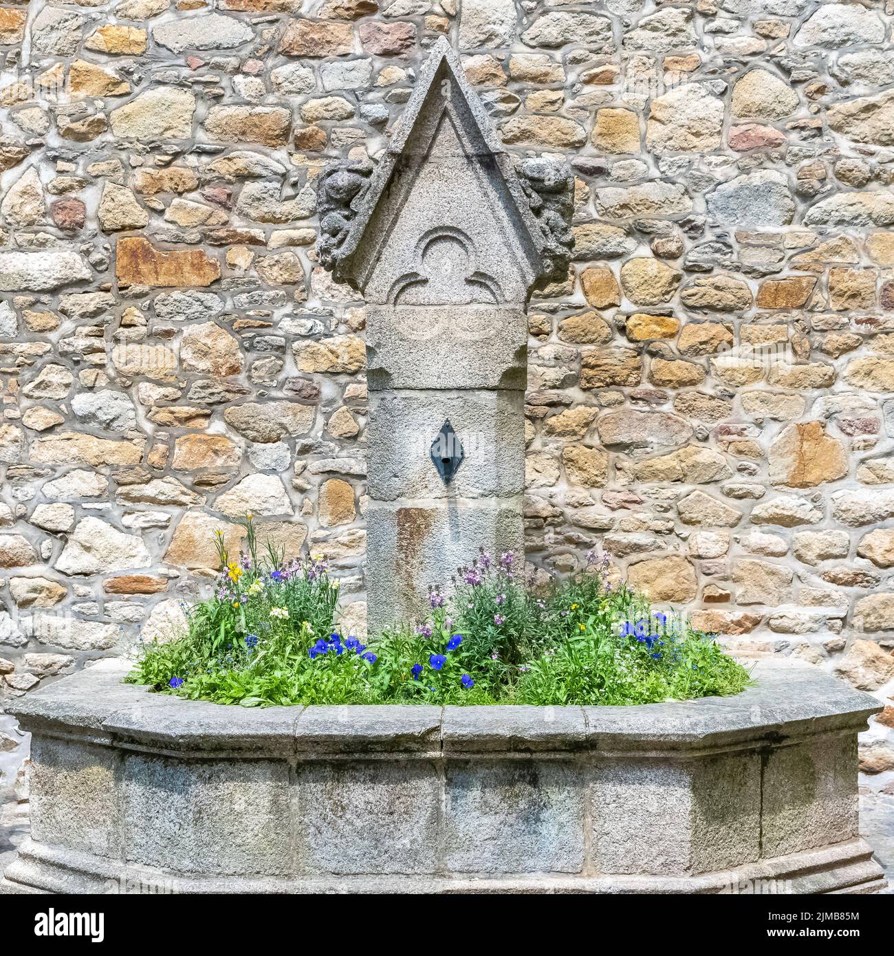 Old fountain in Vannes, medieval city in Brittany Stock Photo - Alamy