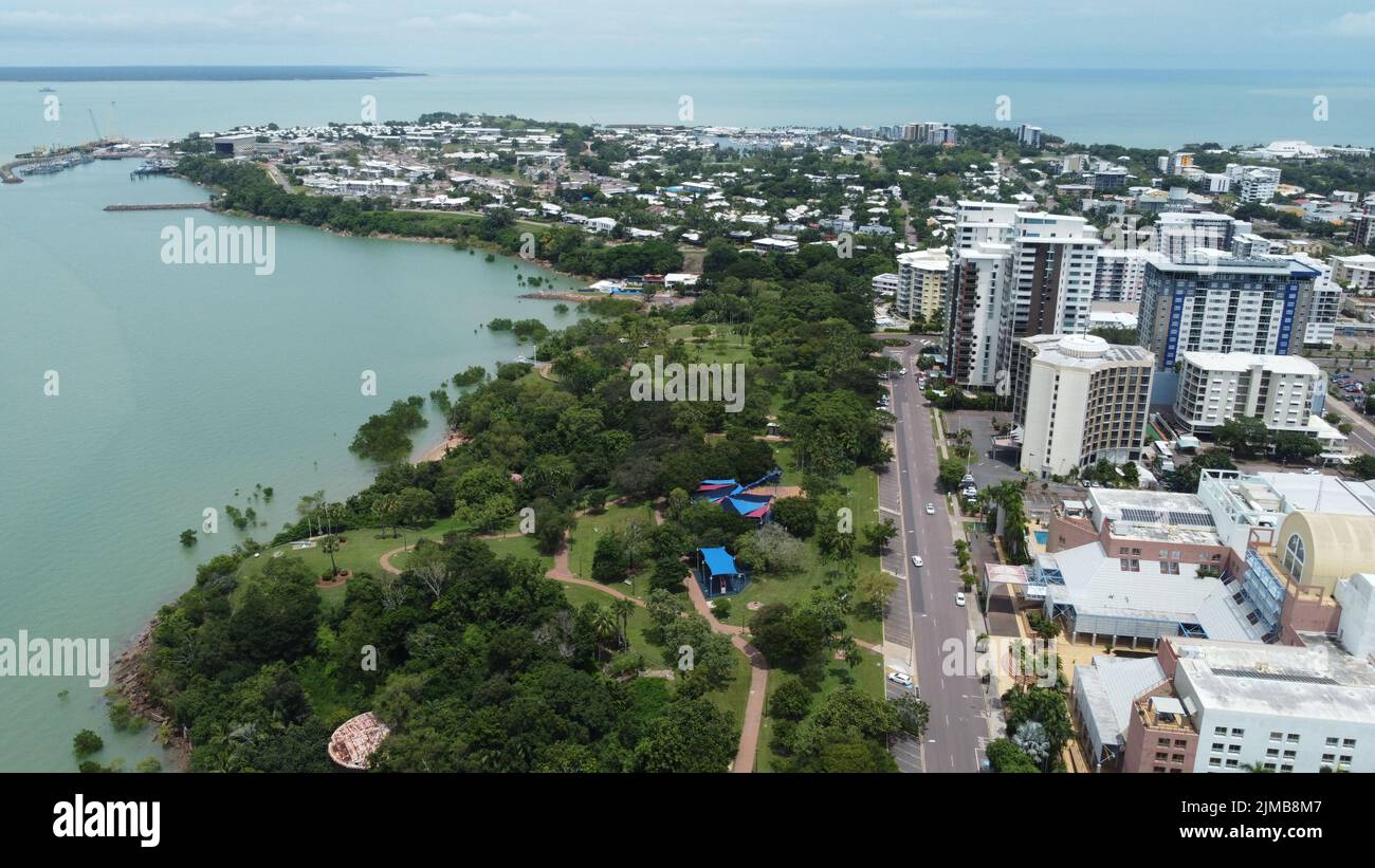 An aerial view of Darwin, Northern Territory, Australia in daylight ...