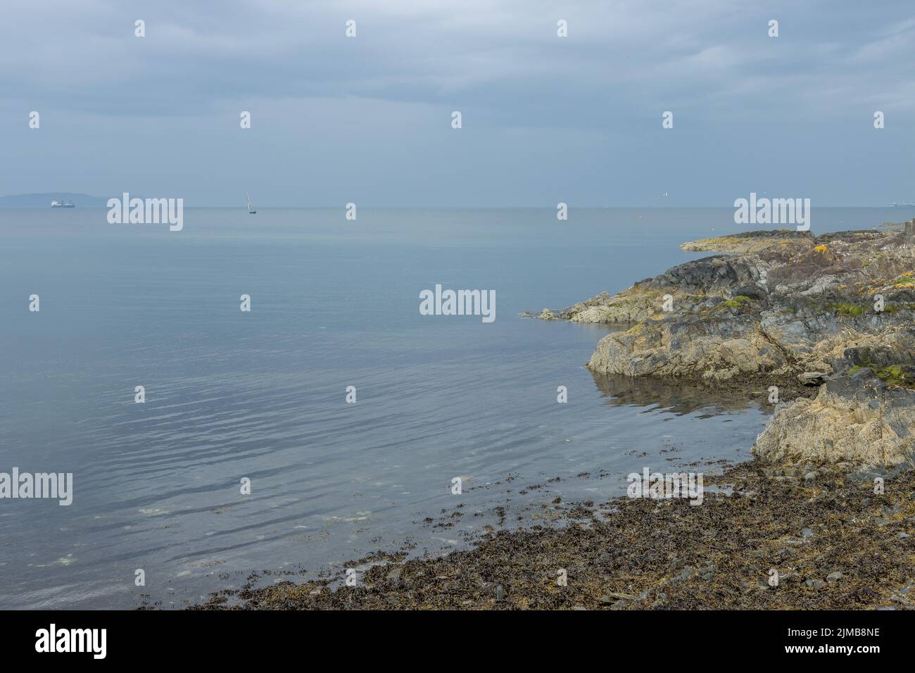 A landscape view of the port in the Bangor, United Kingdom Stock Photo ...