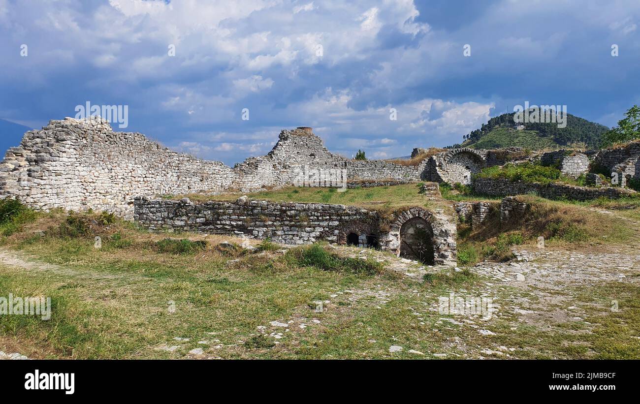 The ruins of Rozafa castle in Albania Stock Photo - Alamy