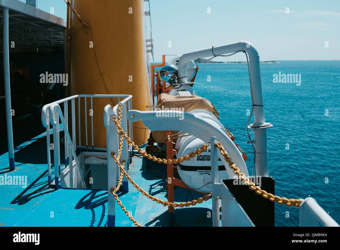 Kayangan, North Lombok, Indonesia - July 9, 2022: ASDP ferry ships that ...