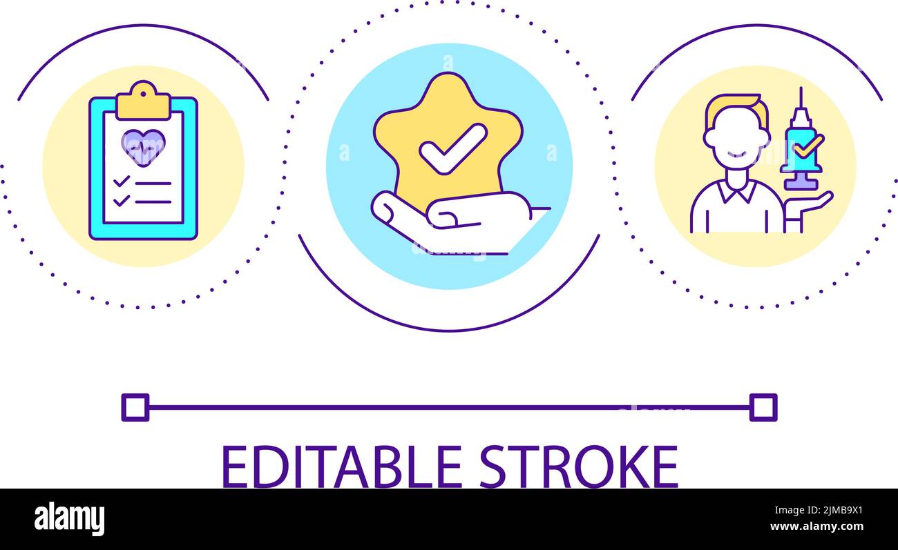 Healthcare service loop concept icon Stock Vector Image & Art - Alamy