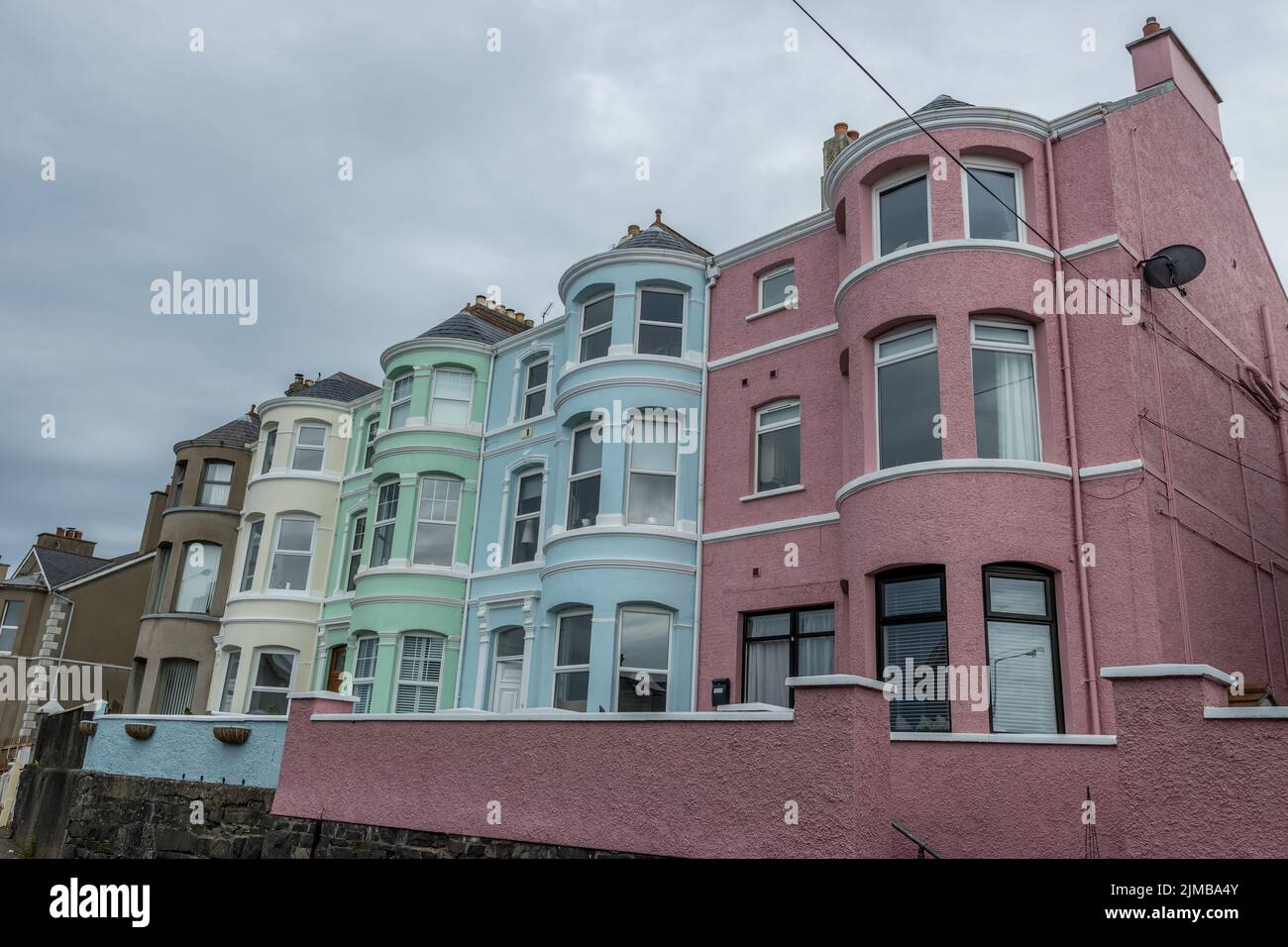 Colorful beautiful buildings in Bangor Stock Photo - Alamy