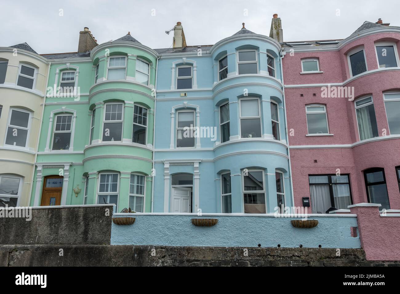 Colorful beautiful buildings in Bangor Stock Photo - Alamy