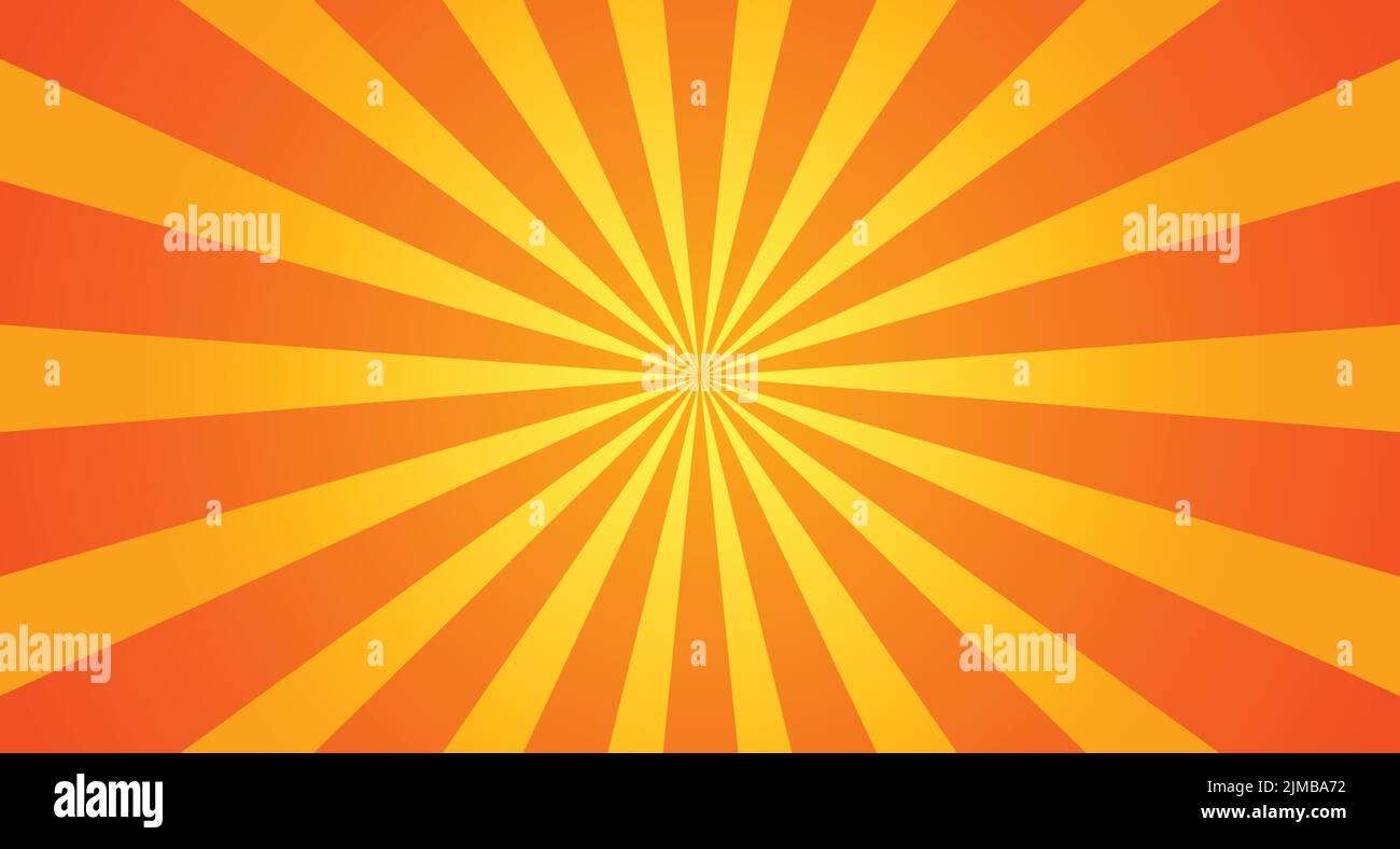 Yellow starburst retro background design. Abstract ray wallpaper Stock ...