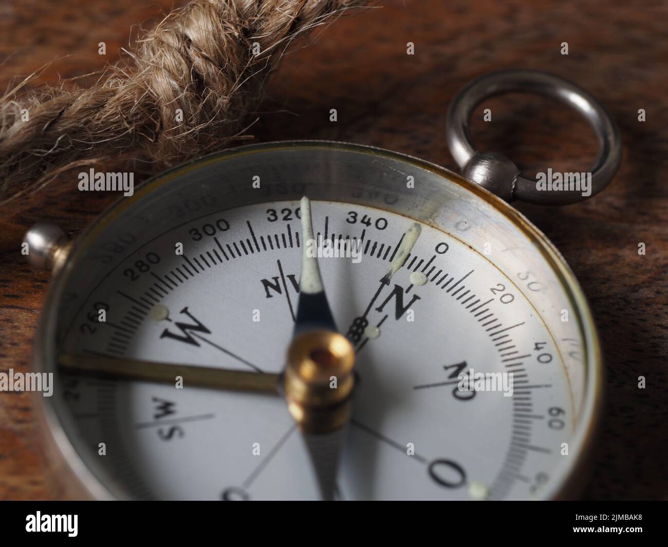 Magnetic compass on wooden hi-res stock photography and images - Alamy