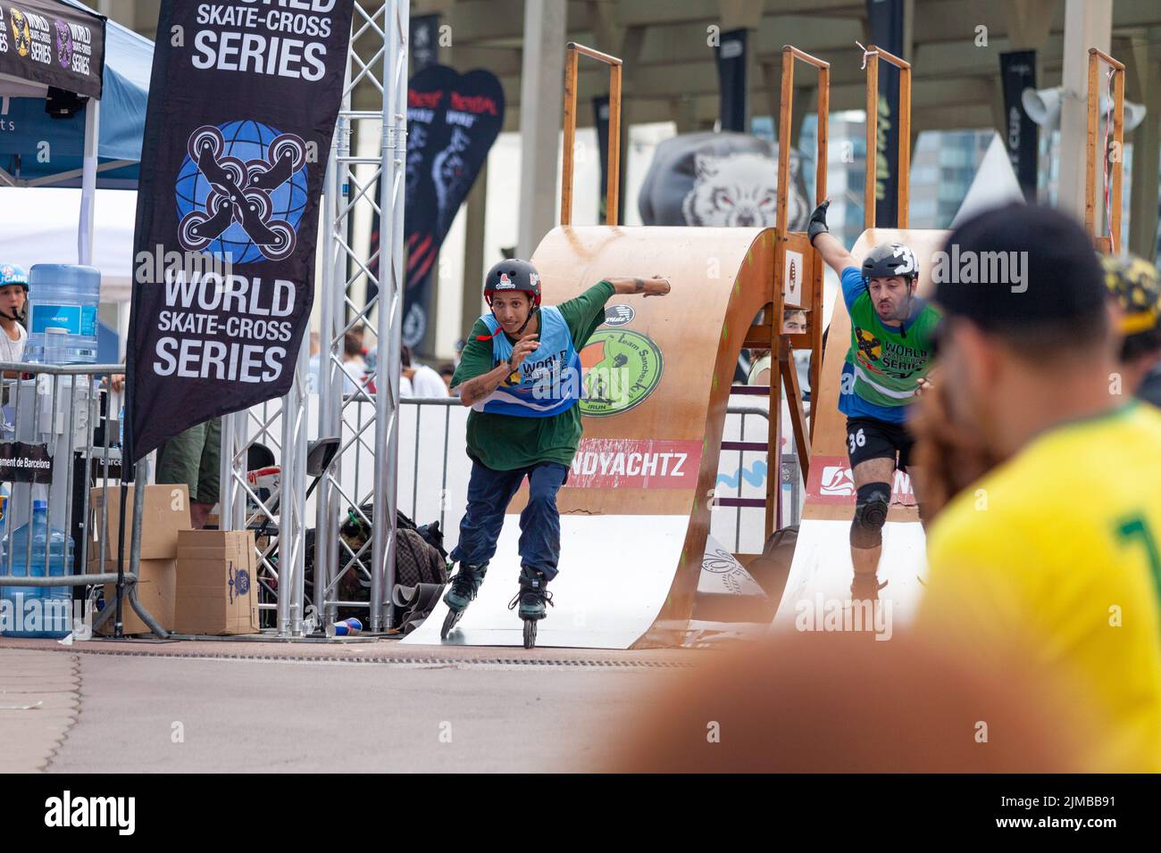 Imagin Extreme summer sports events, Barcelona. Various extreme sports ...