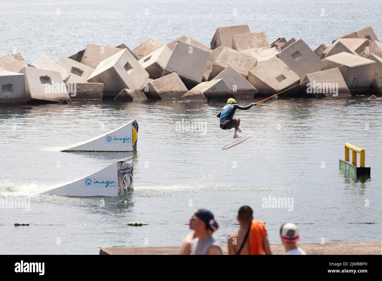 Imagin Extreme summer sports events, Barcelona. Various extreme sports ...