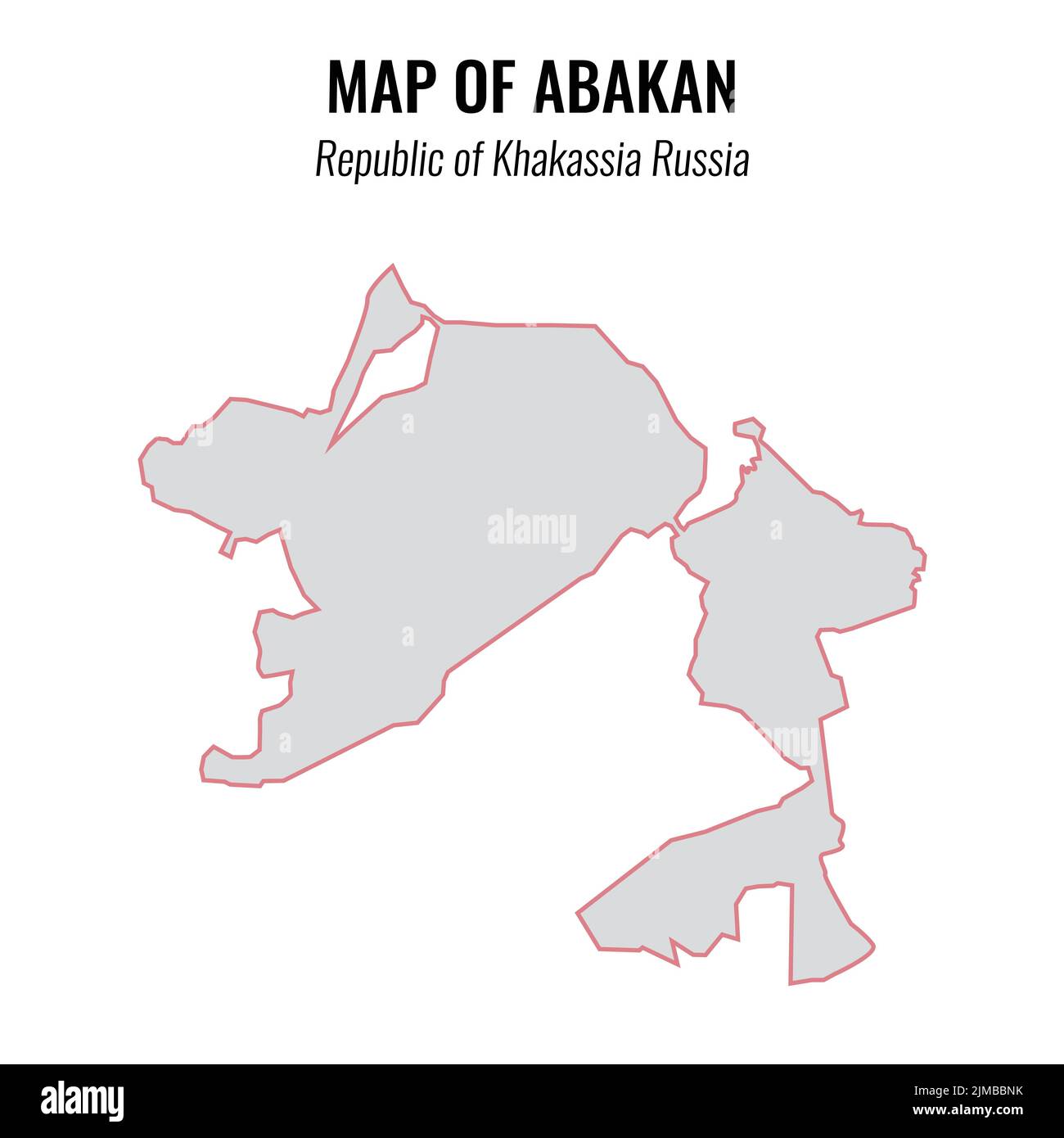 Map of Abakan The region of Russia Stock Vector Image & Art - Alamy