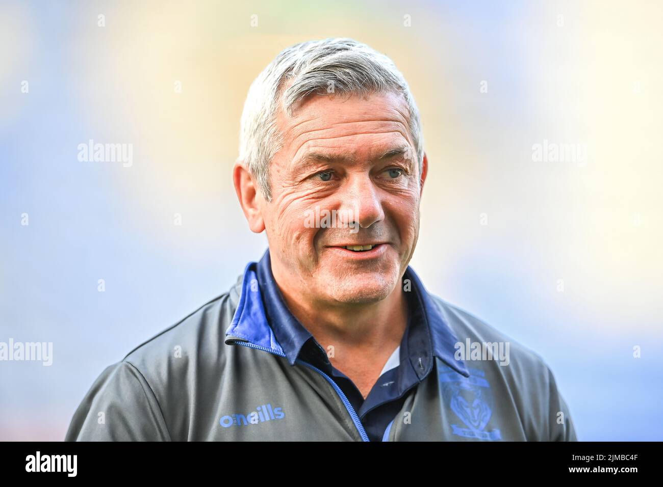 Daryl Powell Head Coach of Warrington Wolves arrives at the DW Stadium ...