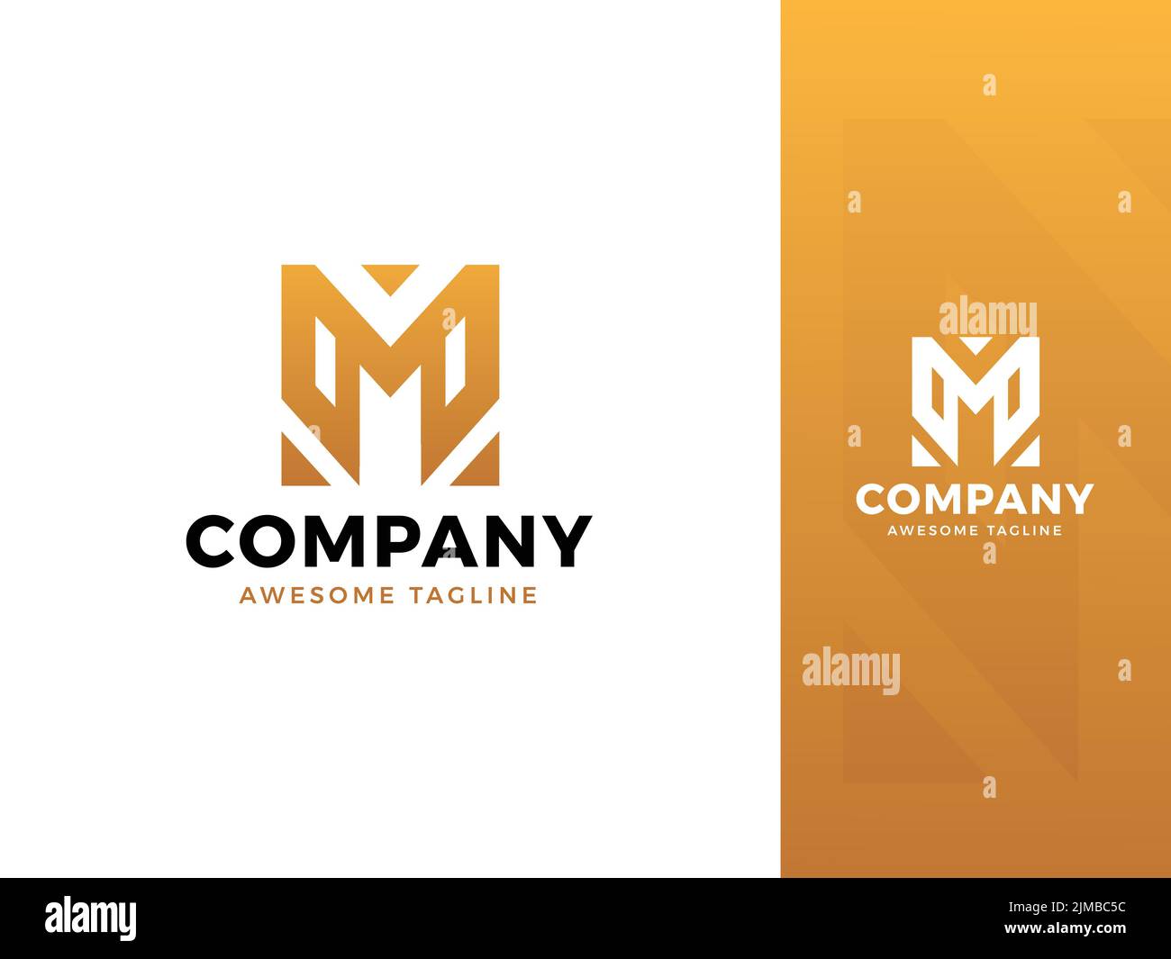 A creative business logo design in orange and white colors Stock Vector ...