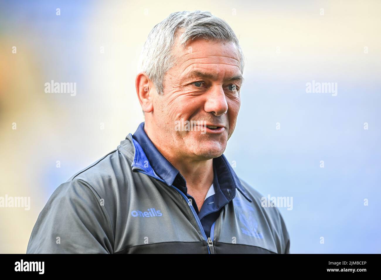 Daryl Powell Head Coach of Warrington Wolves arrives at the DW Stadium ...