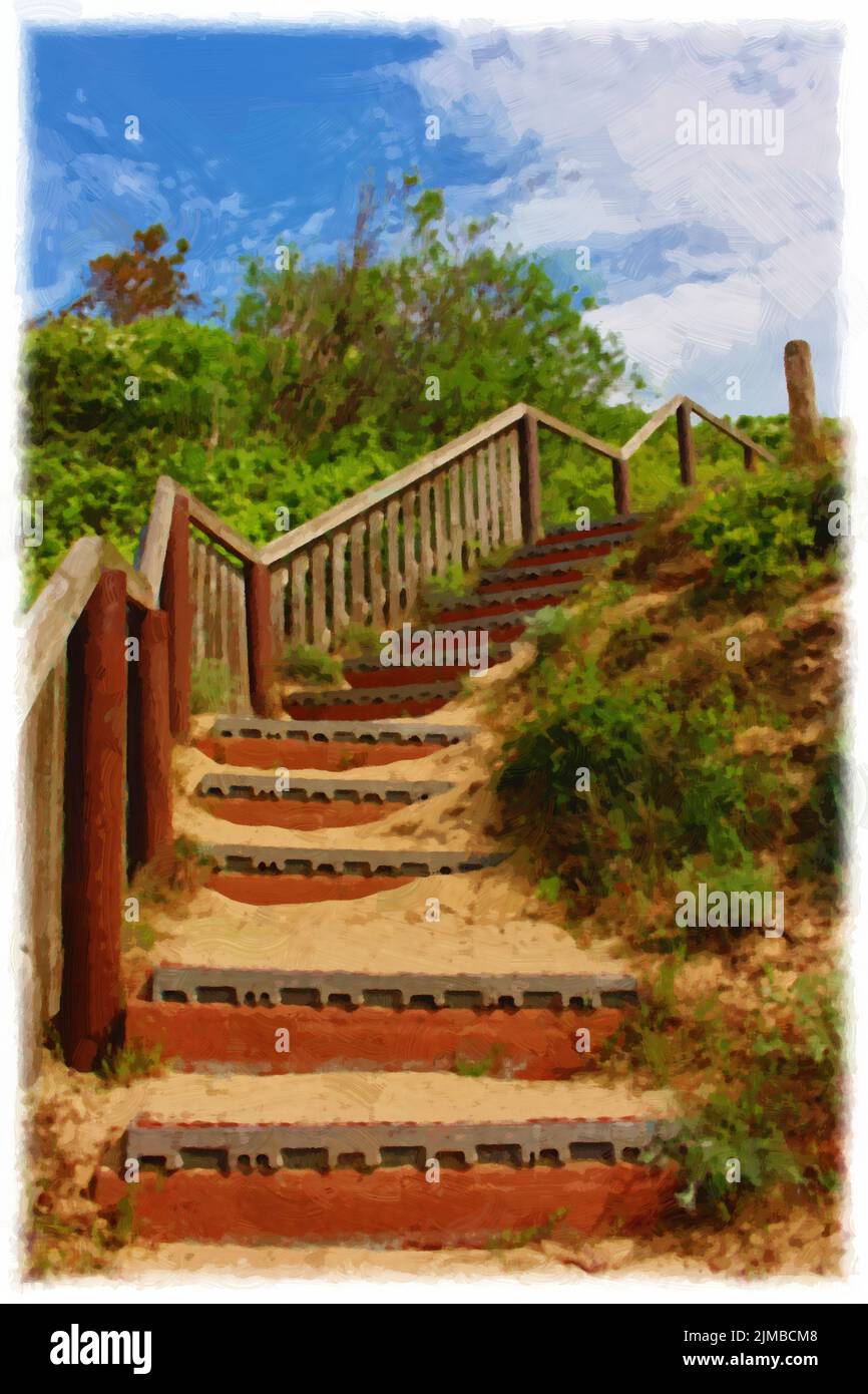 Stair painting hi-res stock photography and images - Alamy