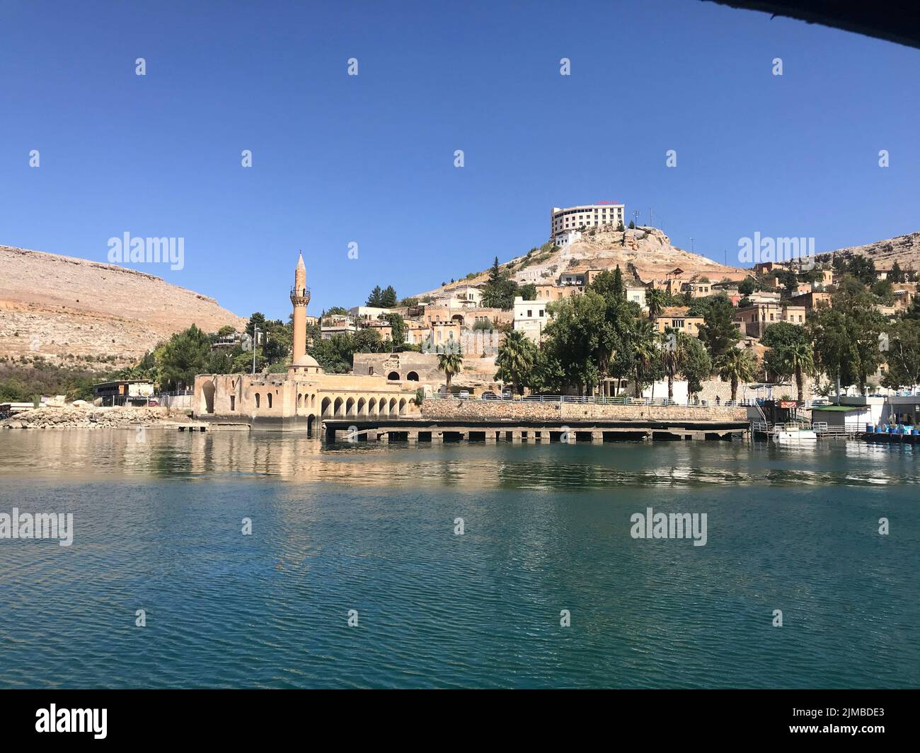 Halfeti city of Sanlurfa and submerged buildings Stock Photo - Alamy