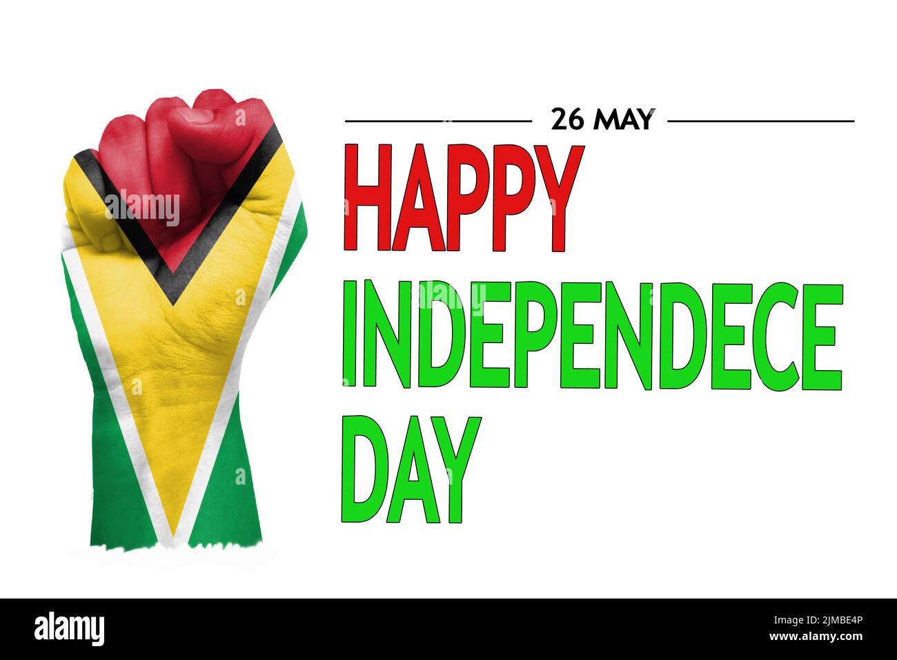 A poster of independence day on 26 May Stock Photo - Alamy