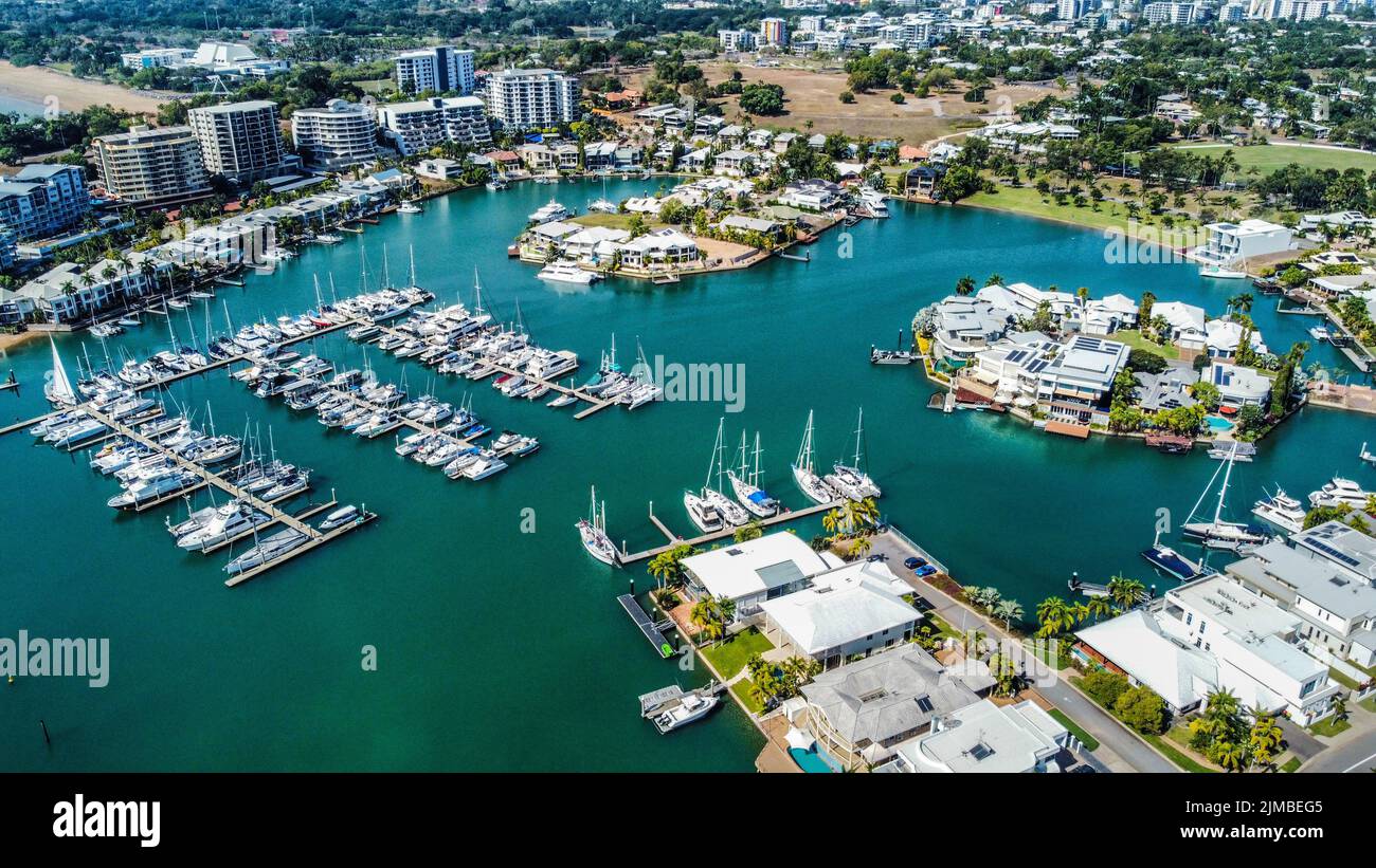 An aerial view of a port in Darwin, Australia Stock Photo - Alamy