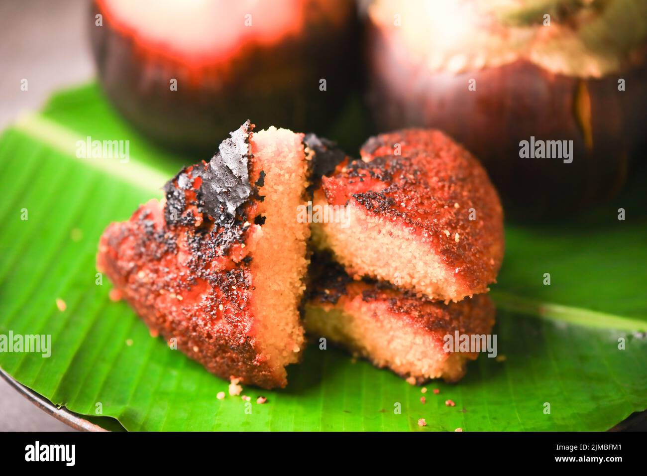 south indian famous toddy palm fruit pulp cake Stock Photo - Alamy