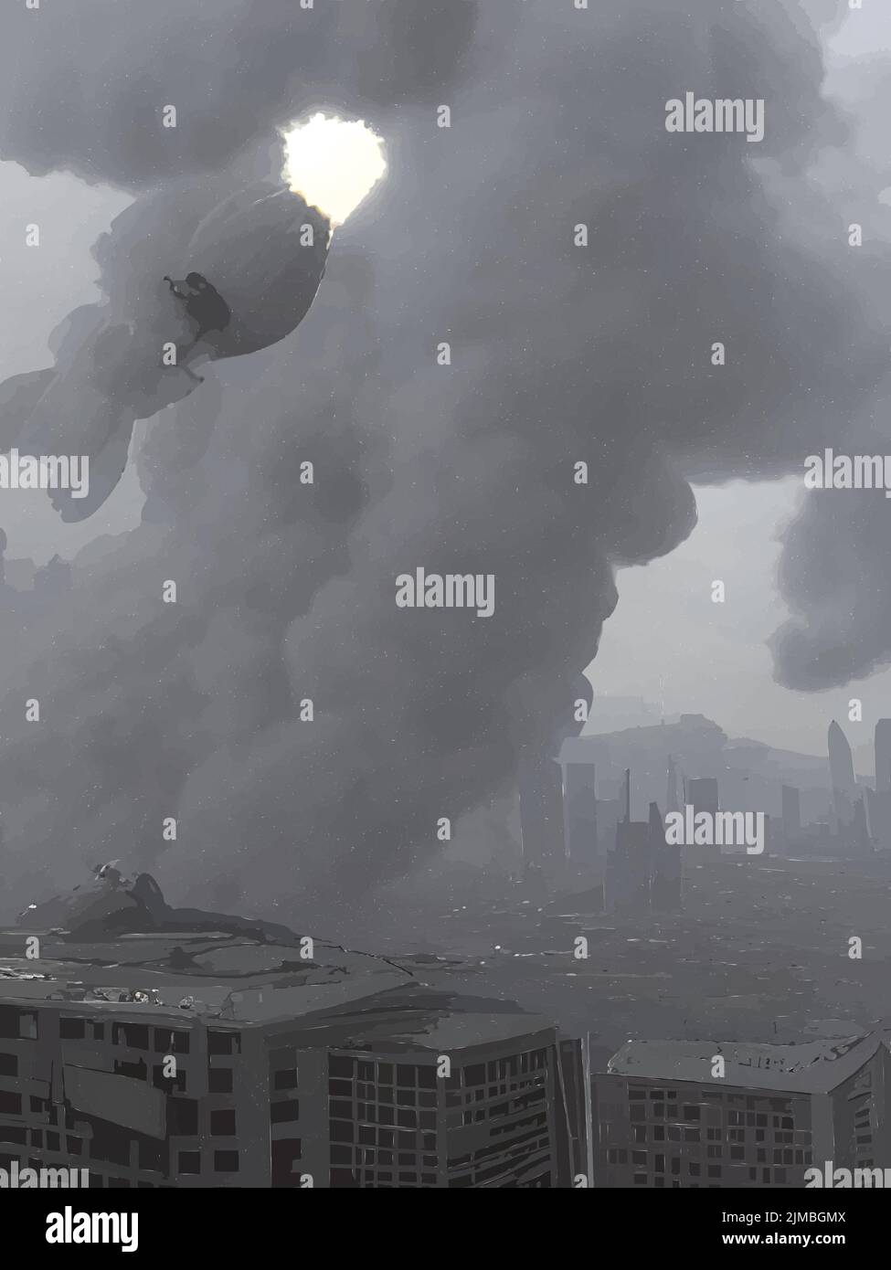 Air pollution fire Stock Vector Images - Alamy
