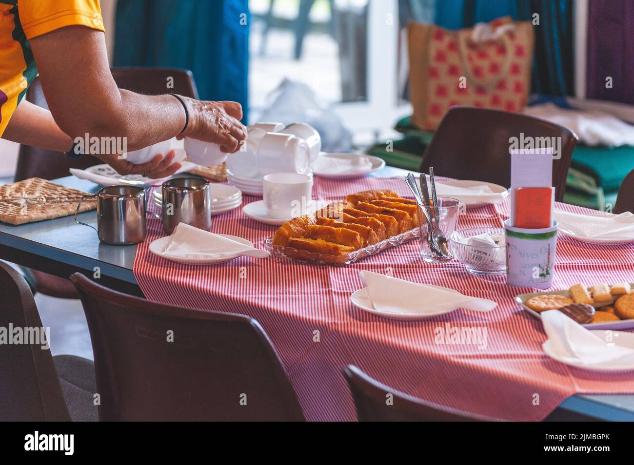 Raffle table hi-res stock photography and images - Alamy