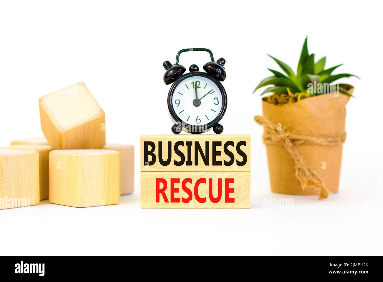 Business rescue symbol. Concept words Business rescue on wooden blocks ...